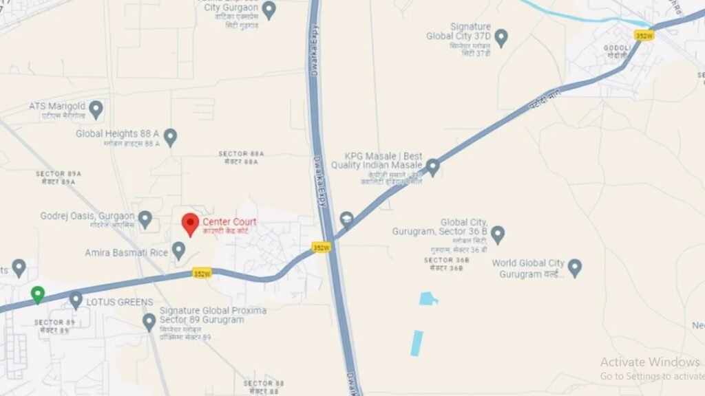 Center Court Location Map - Realty Hunting