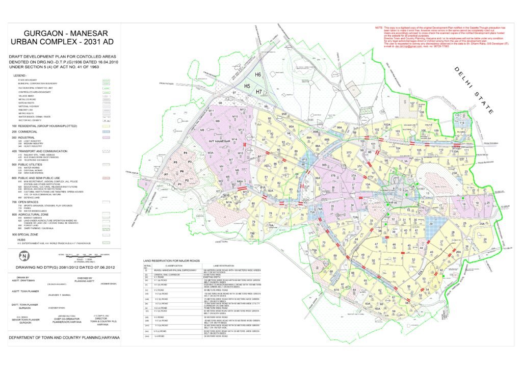 Gurgaon Master Plan | 2031, 2041 Pdf free download